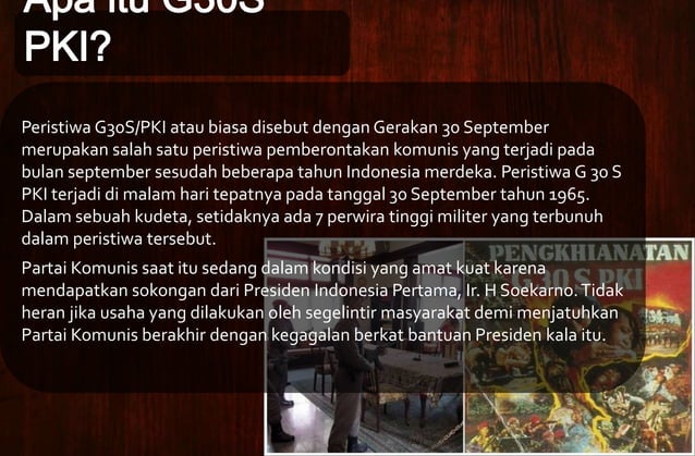 gerakan 30 september 1965 PKI | PPTX