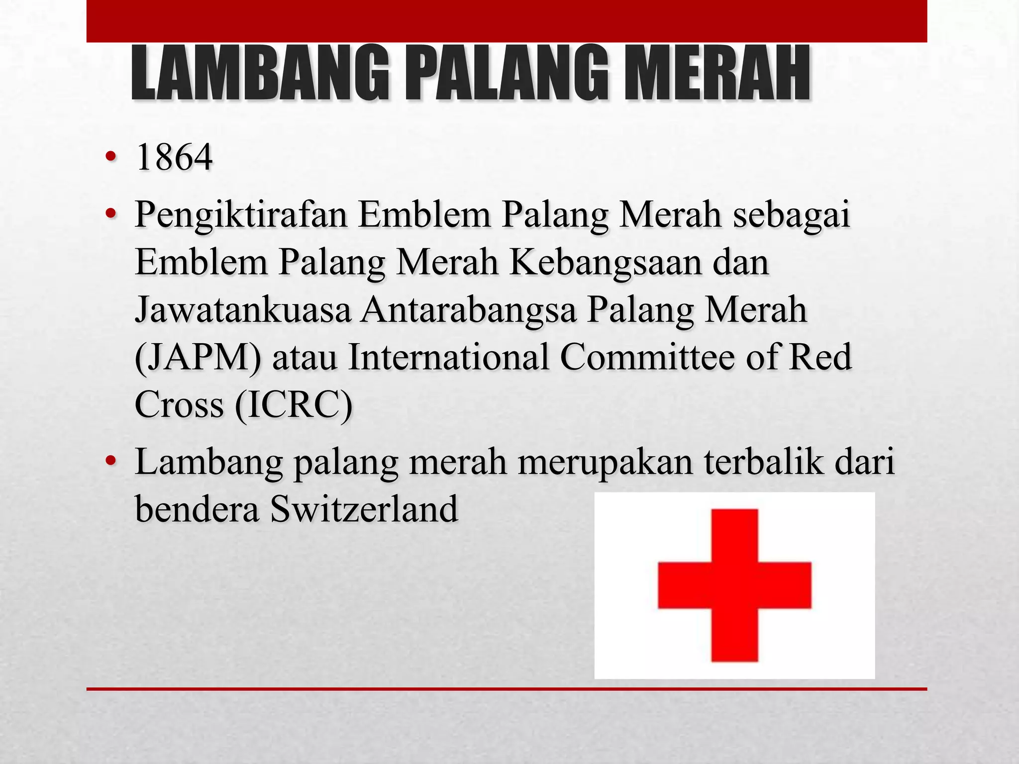 Sejarah palang-merah | PPTX