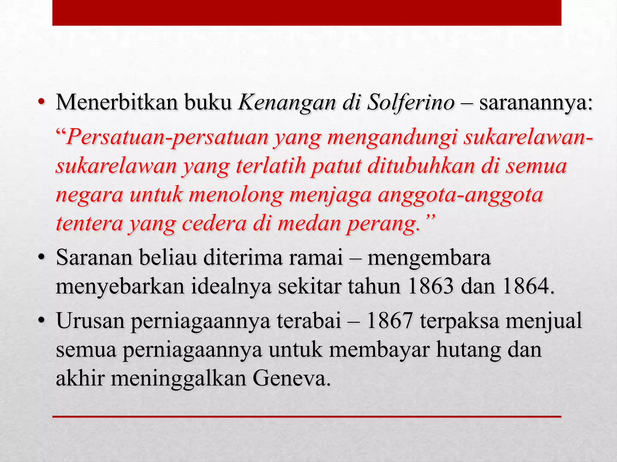 Sejarah palang-merah | PPTX