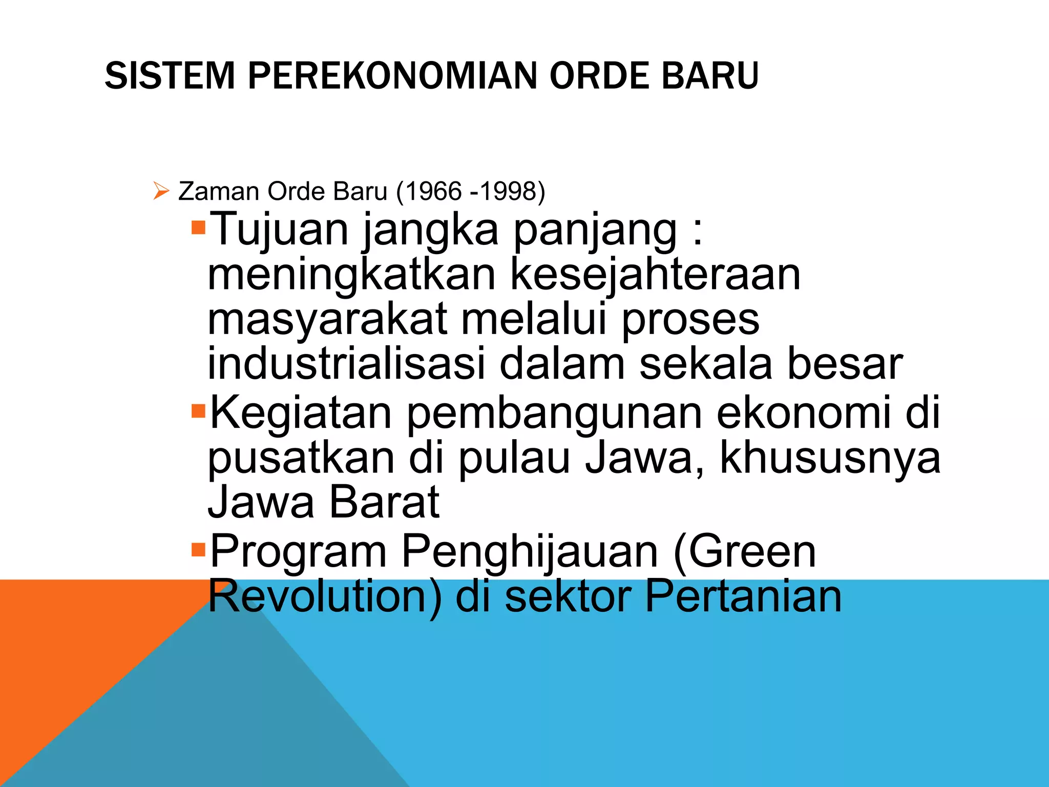 Sejarah perekonomian-indonesia | PPTX