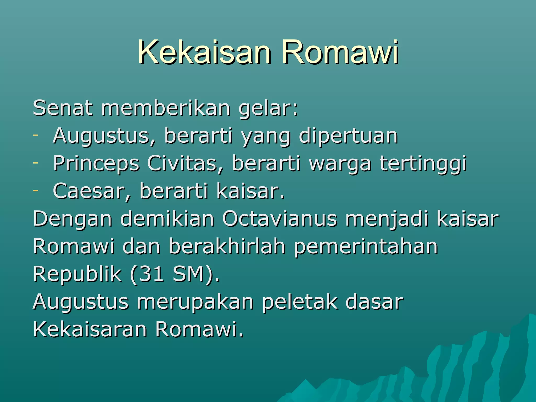 Sejarah romawi-kuno | PPT