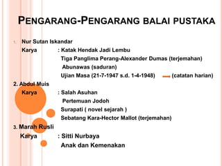 Sejarah sastra-indonesia-modern | PPTX