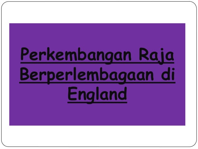 Pemerintahan Raja Mutlak Di England 