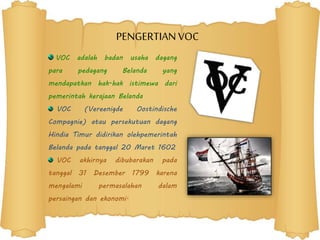 Sejarah voc | PPTX