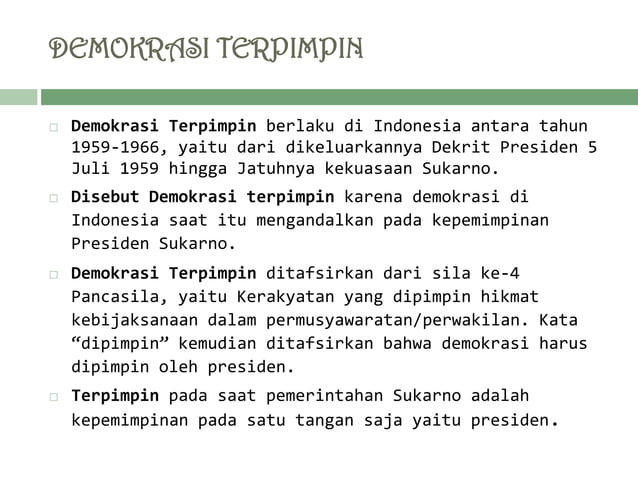 Sejarah Dekrit Presiden | PPTX