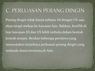 Sejarah perang dunia dingin yang telah terjadi | PPT