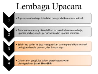 Sejarah F6 (6 lembaga dinasti Ching) | PPTX
