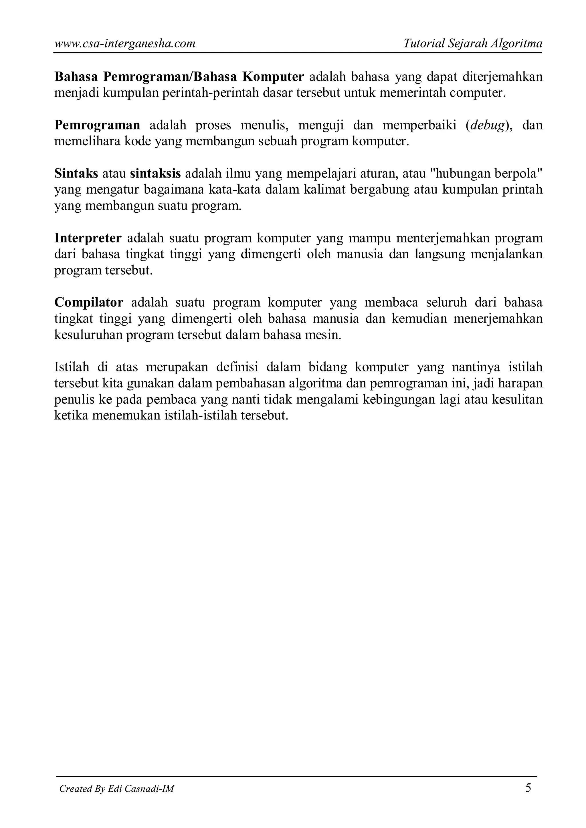 Sejarah Algoritma | PDF