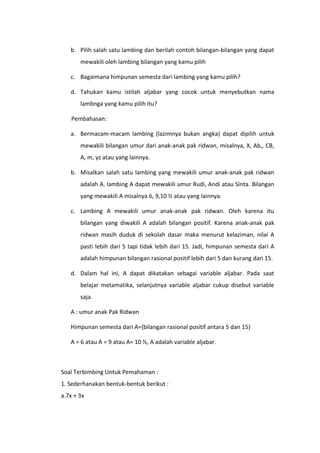 Sejarah aljabar | DOC