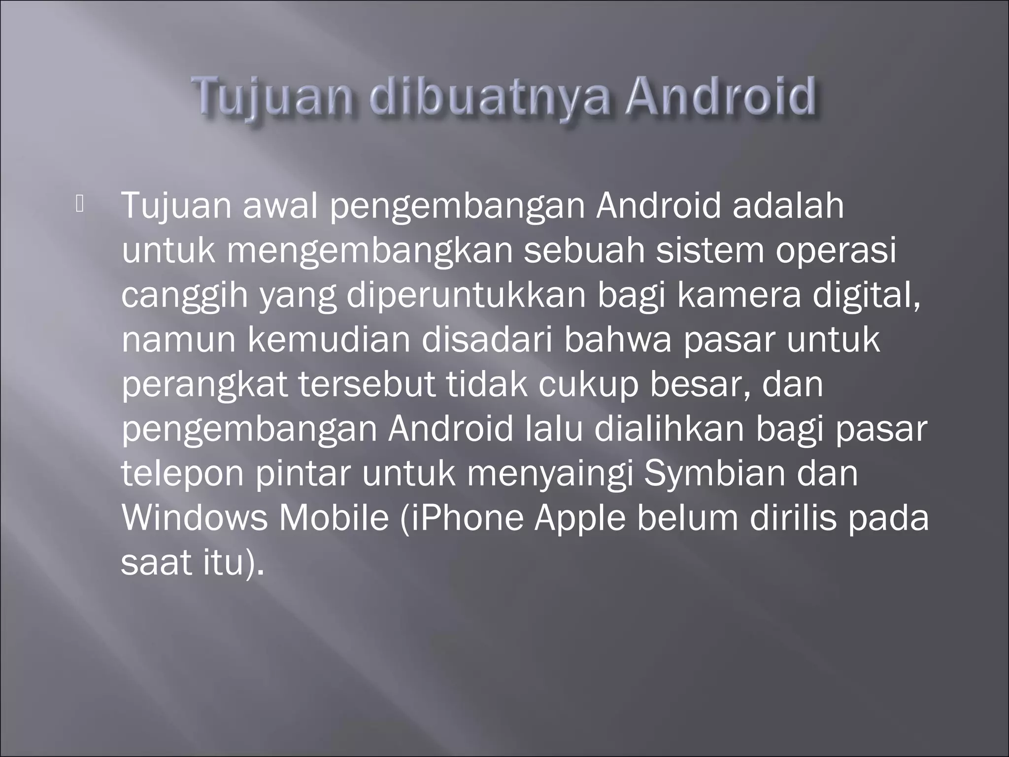 Sejarah android | PPT