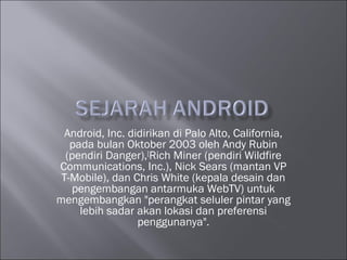 Sejarah android | PPT