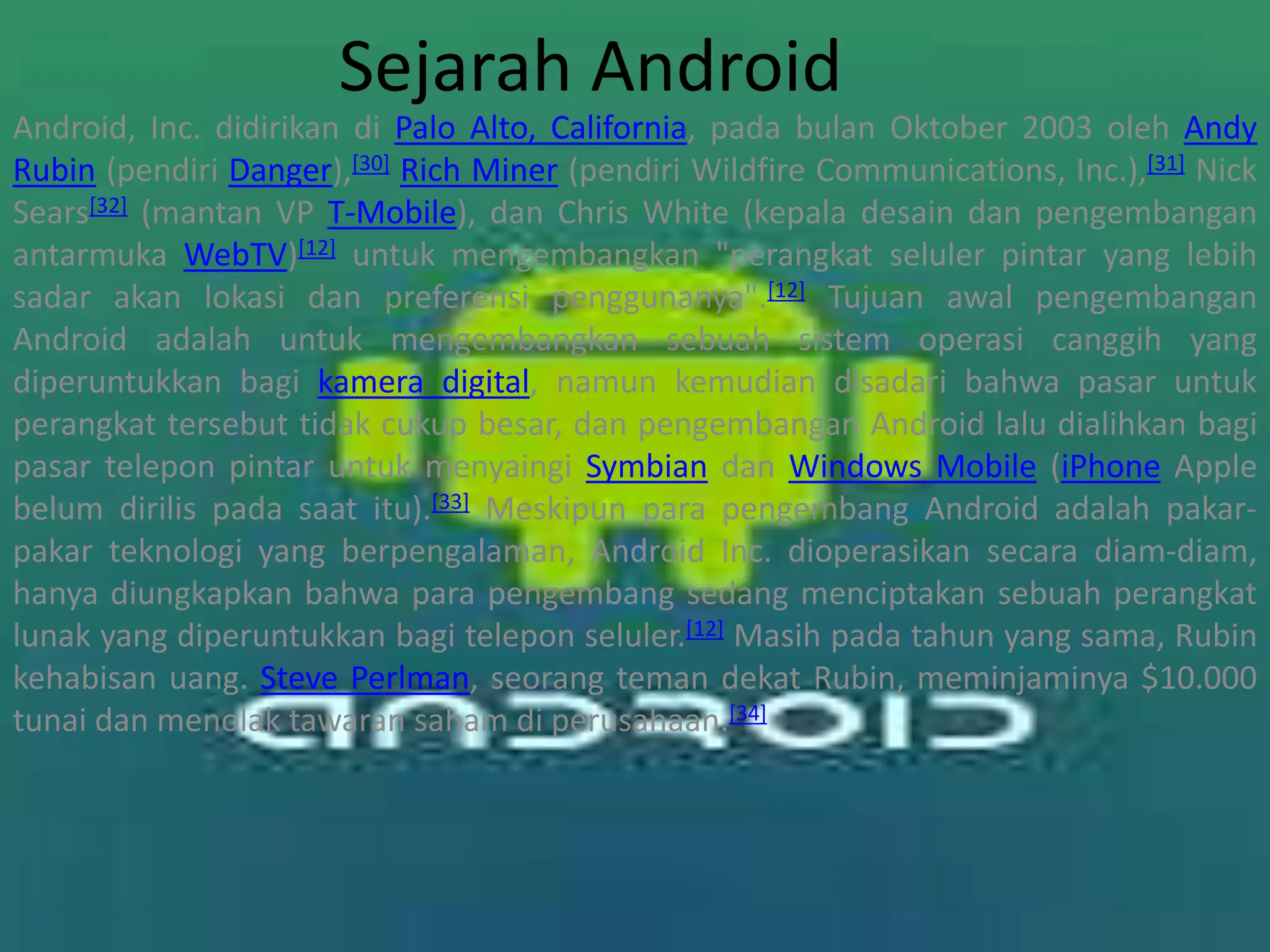 Sejarah Android | PPTX