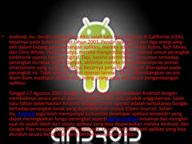 Sejarah android | PPT