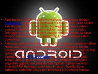 Sejarah android eka | PPT
