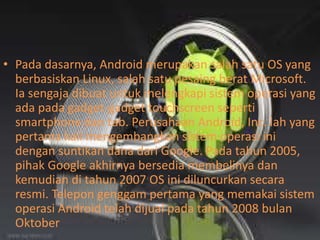 Sejarah android eka | PPT