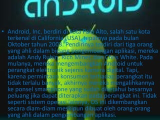 Sejarah android eka | PPT