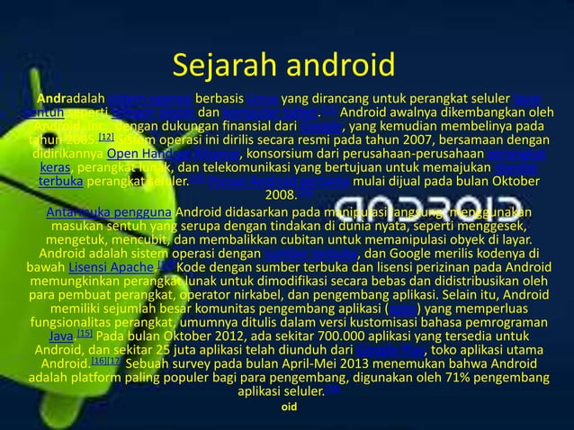 Sejarah android jonathan | PPT