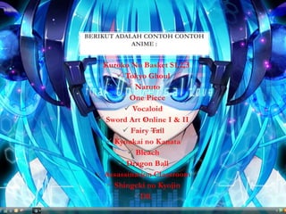 Sejarah anime | PPTX