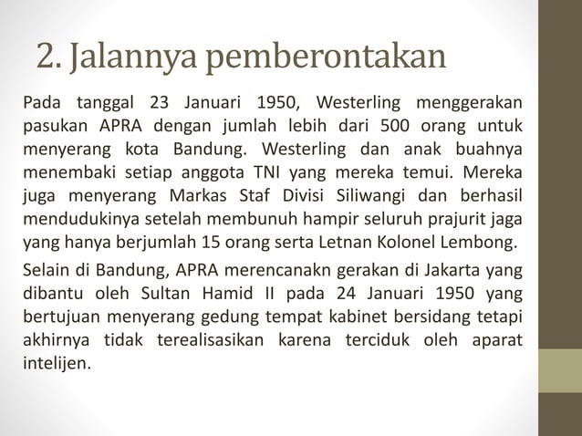 Sejarah APRA (ANGKATAN RATU ADIL) SMA TUNAS DHARMA KARAWANG | PPTX