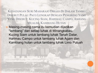 Sejarah asal usul minang kabau | PPTX
