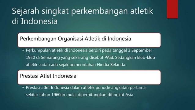 Sejarah atletik dan perkembangannya | PPT