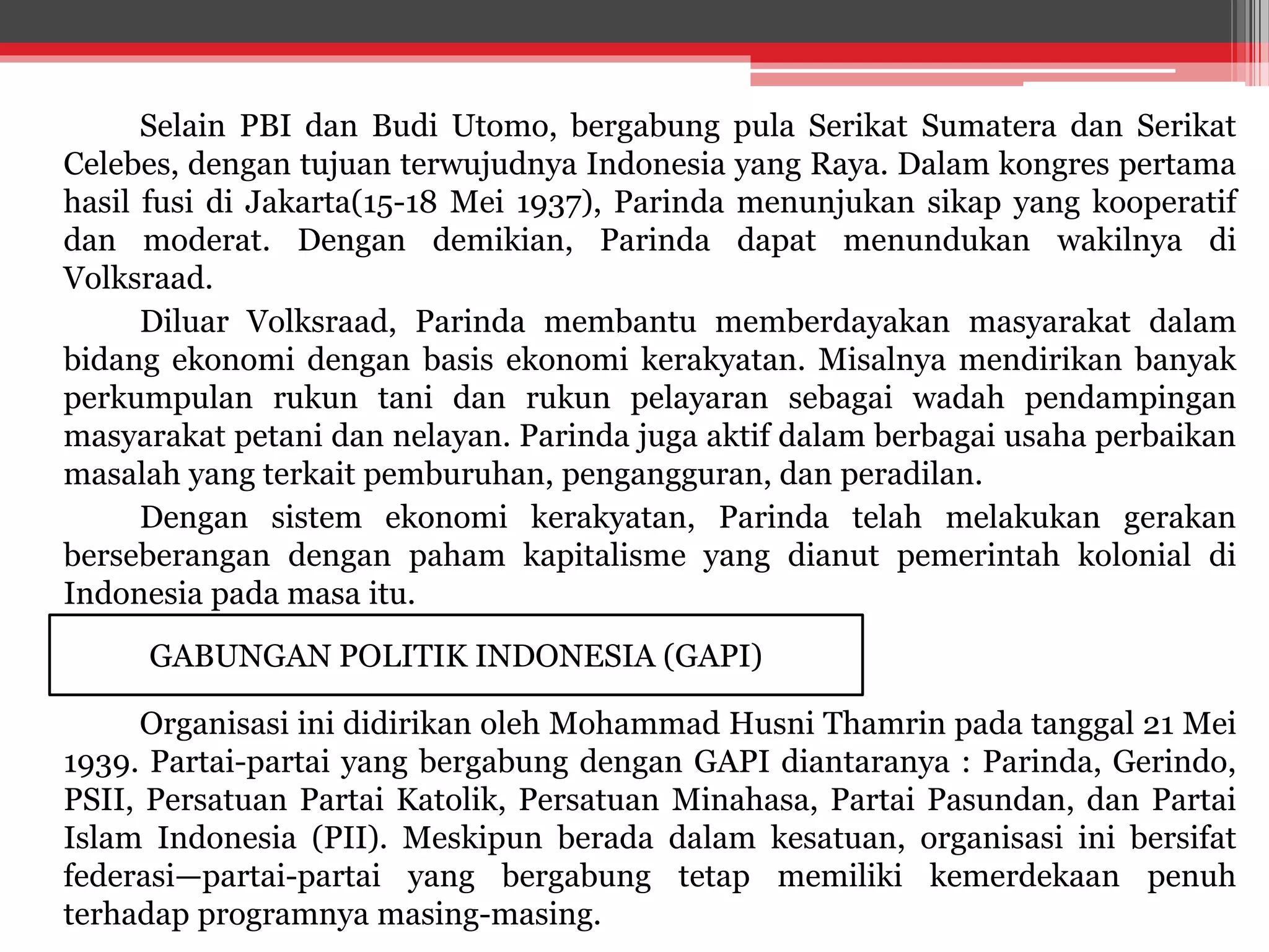PERKEMBANGAN PERGERAKAN NASIONAL INDONESIA - Sejarah bab 3 | PPTX