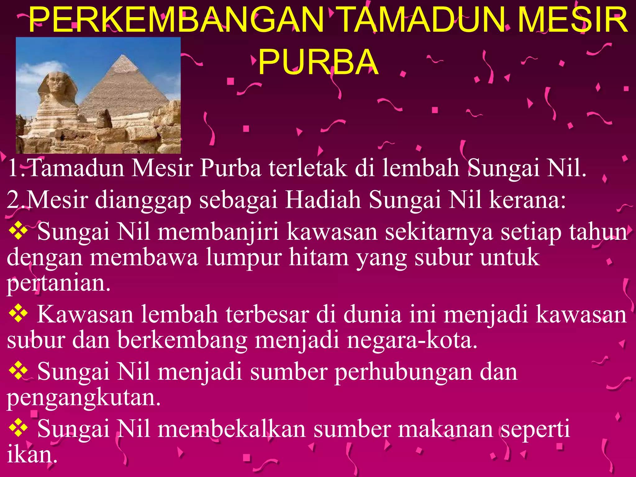 Sejarah bab 5 ting 1(mesir purba) | PPTX