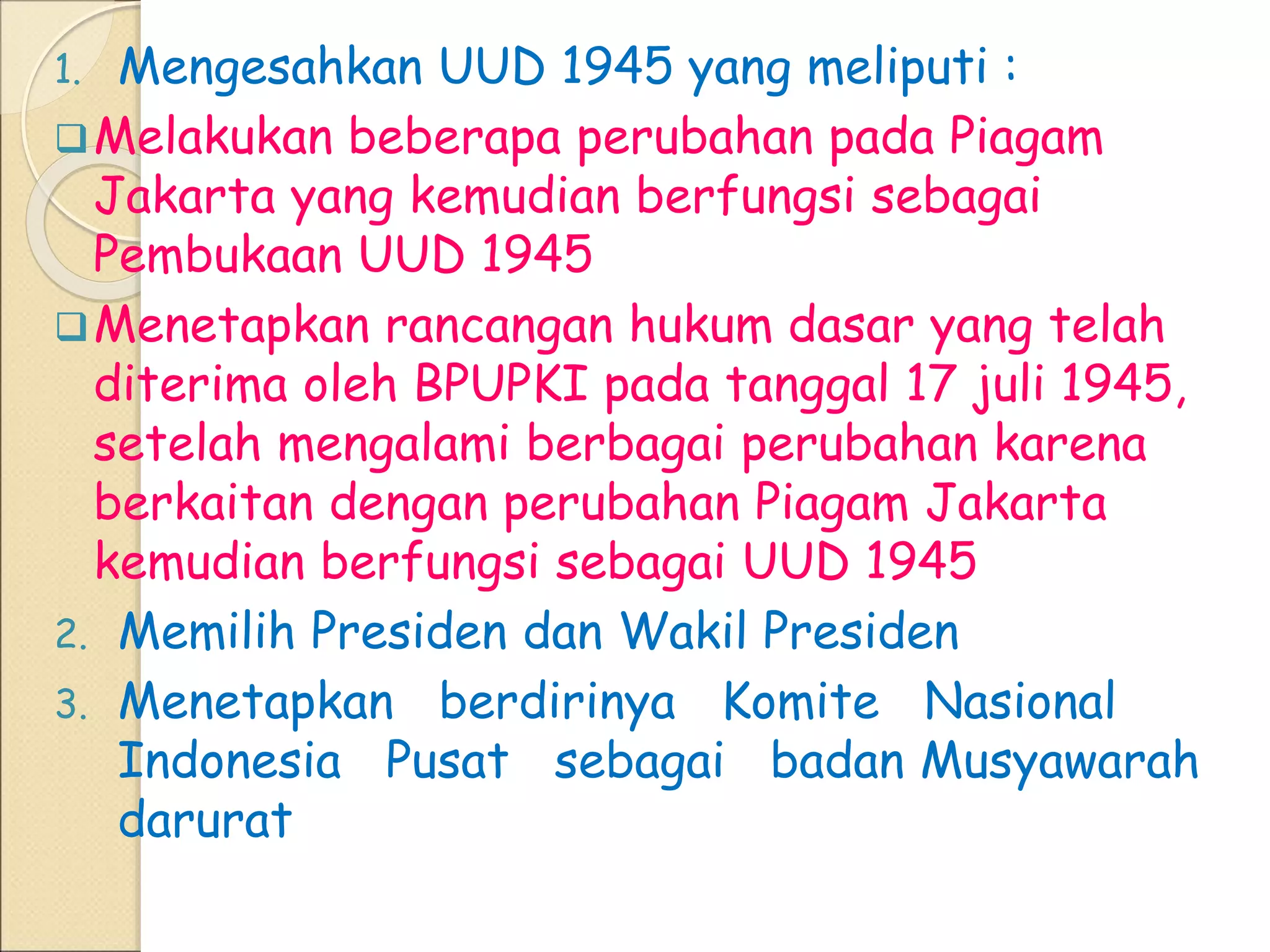 SEJARAH BANGSA INDONESIA (PROKLAMASI KEMERDEKAAN 17 AGUSTUS 1945 ...
