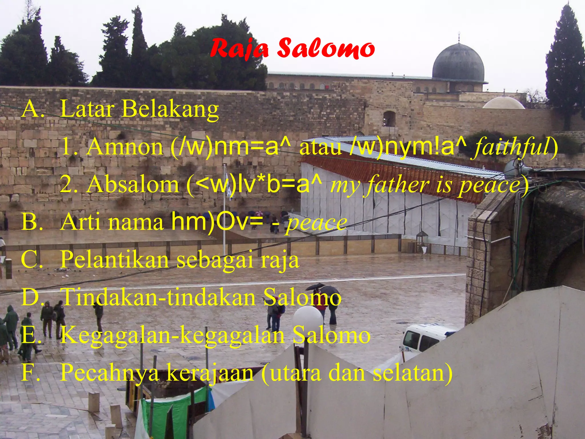 Sejarah bangsa israel | PPT