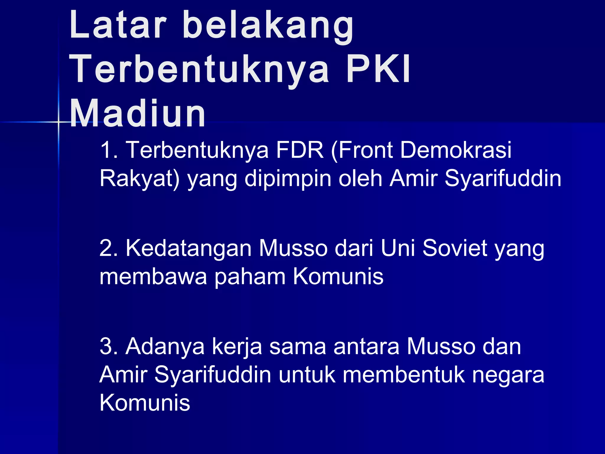 Pemberontakan PKI Madiun 1948 | ODP