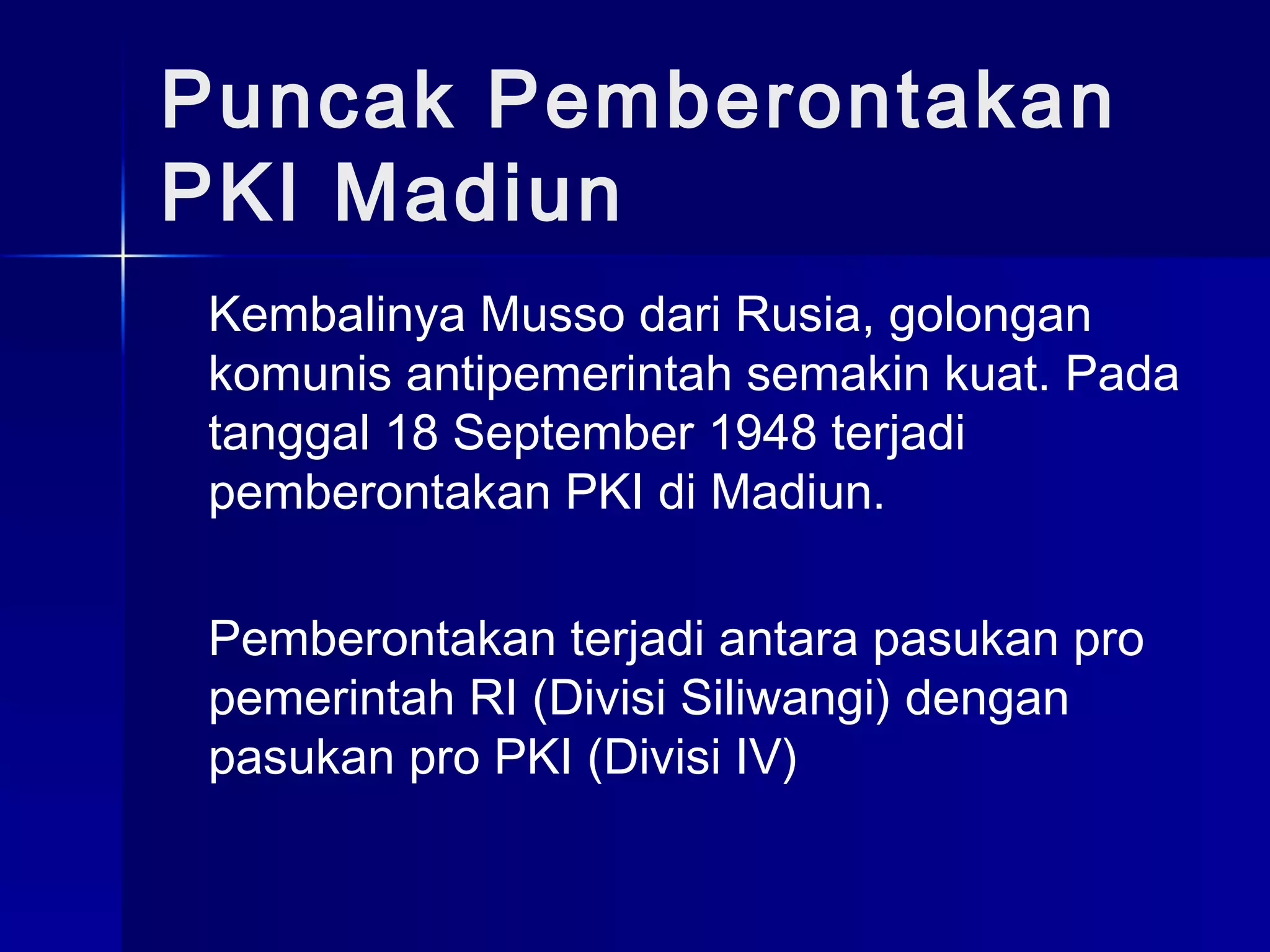 Pemberontakan PKI Madiun 1948 | ODP