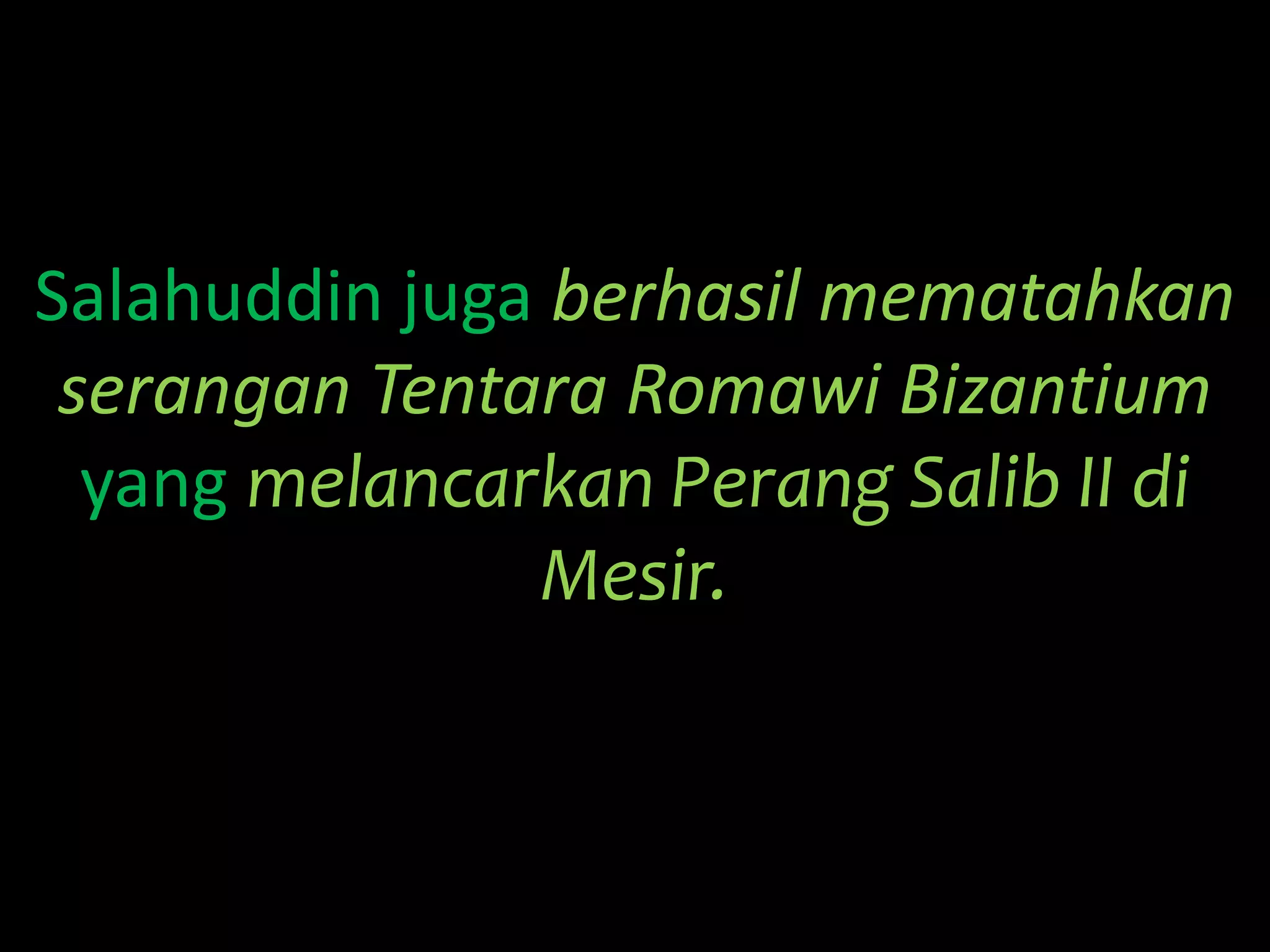 Sejarah berdirinya dinasti al ayyubiyah | PPTX