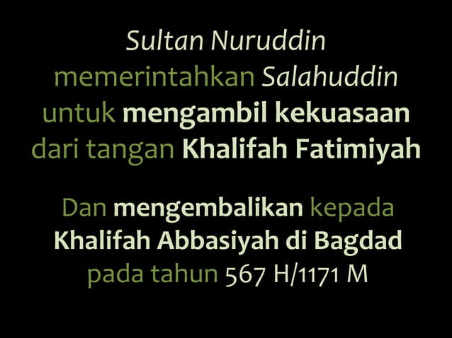 Sejarah berdirinya dinasti al ayyubiyah | PPTX