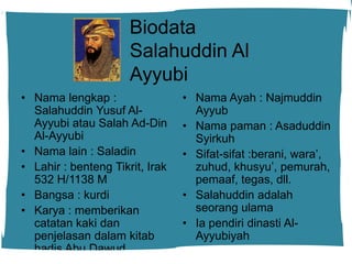 Sejarahberdirinyadinastial ayyubiyah-citrahasanah-8sbm-130121062205 ...