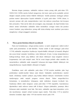 Sejarah Dinasti Al-Ayyyubiyah | PDF