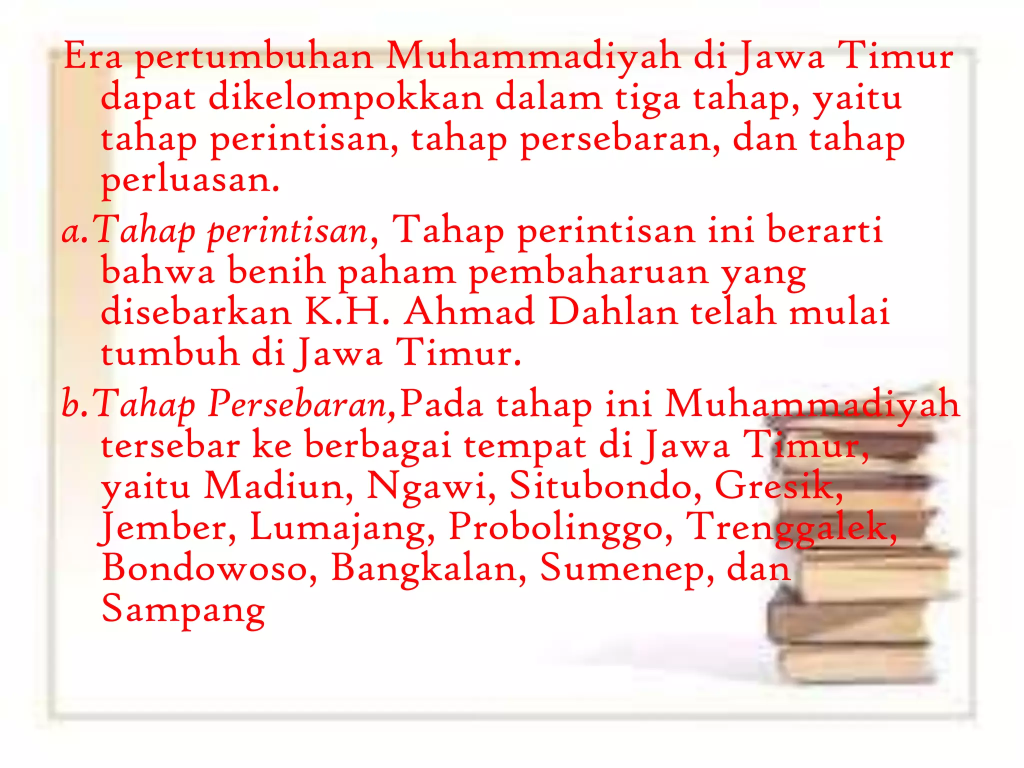 Sejarah berdirinya muhammadiyah | PPTX