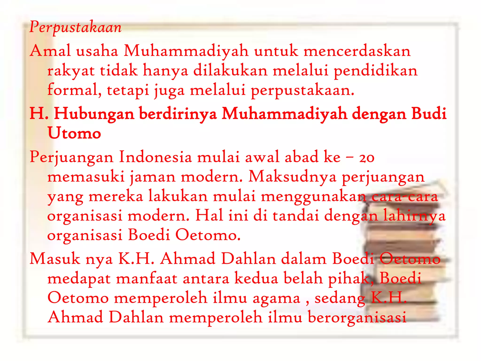 Sejarah berdirinya muhammadiyah | PPTX