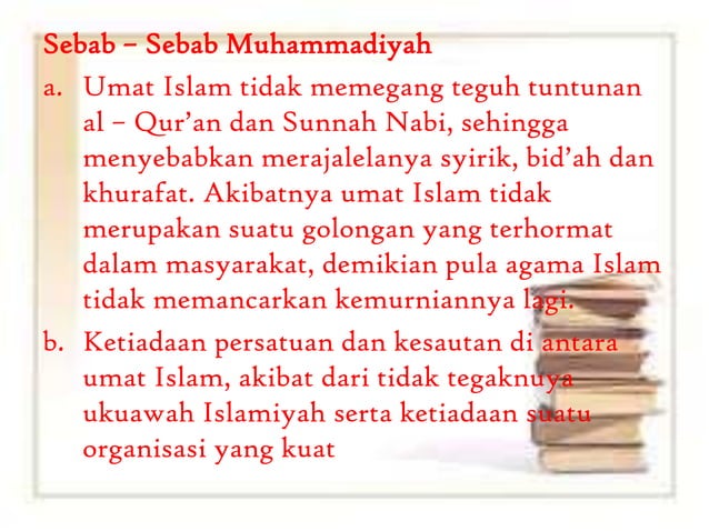 Sejarah berdirinya muhammadiyah | PPTX