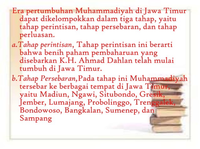 Sejarah berdirinya muhammadiyah | PPTX