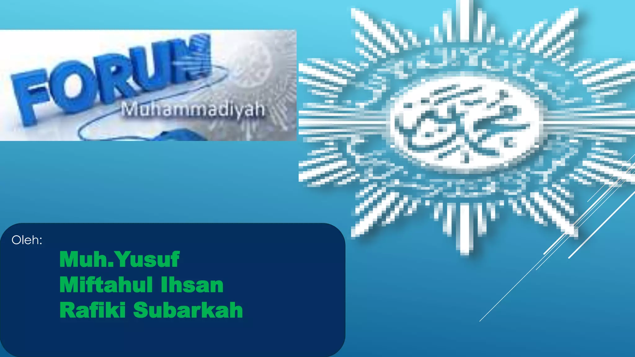 Sejarah Berdirinya Muhammadiyah | PPTX