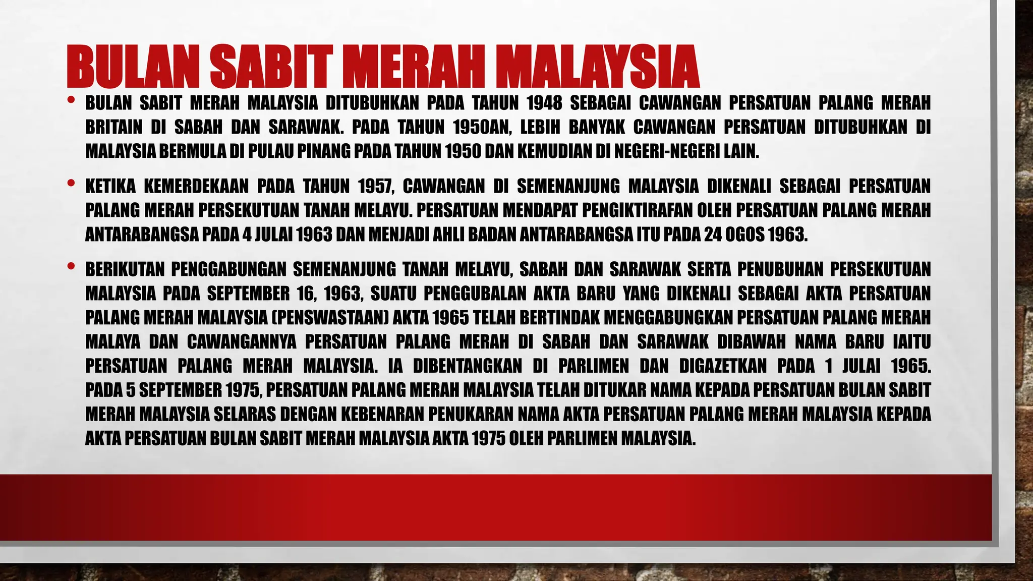 SEJARAH BULAN SABIT MERAH MALAYSIA .pptx