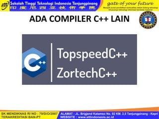 SEJARAH C++.ppt INFORMATIKA KELAS X SEMESTER GENAP | PPT
