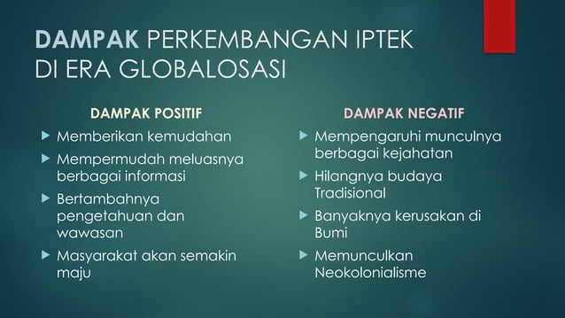 SEJARAH (Dampak IPTEK di era globalisasi).pptx