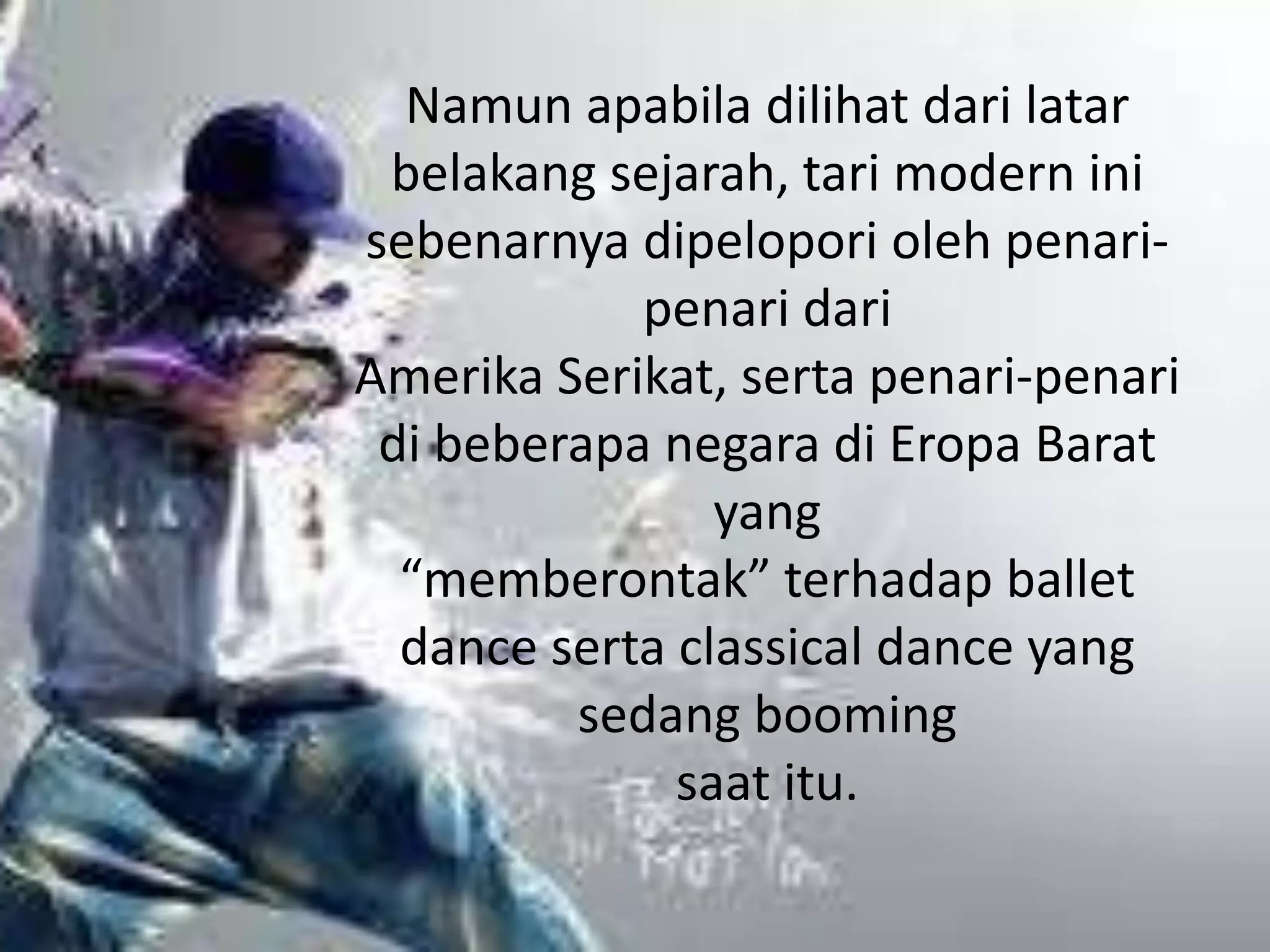 Sejarah dance (tari modern) | PPTX