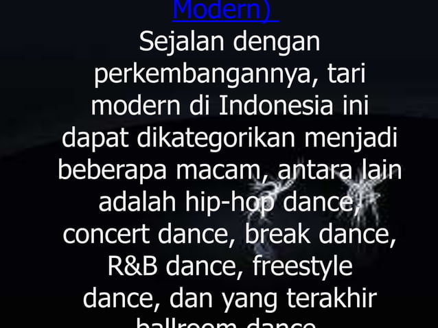 Sejarah dance (tari modern) | PPT