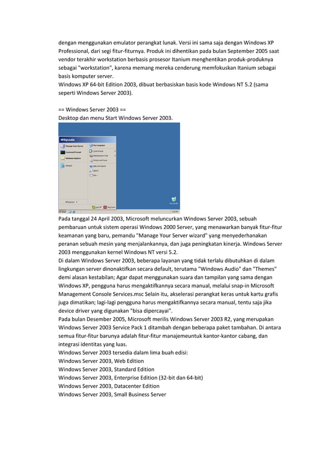 Sejarah dan generasi windows | PDF
