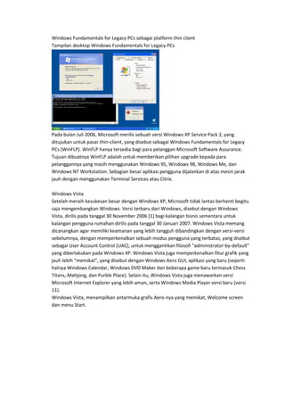 Sejarah dan generasi windows | PDF