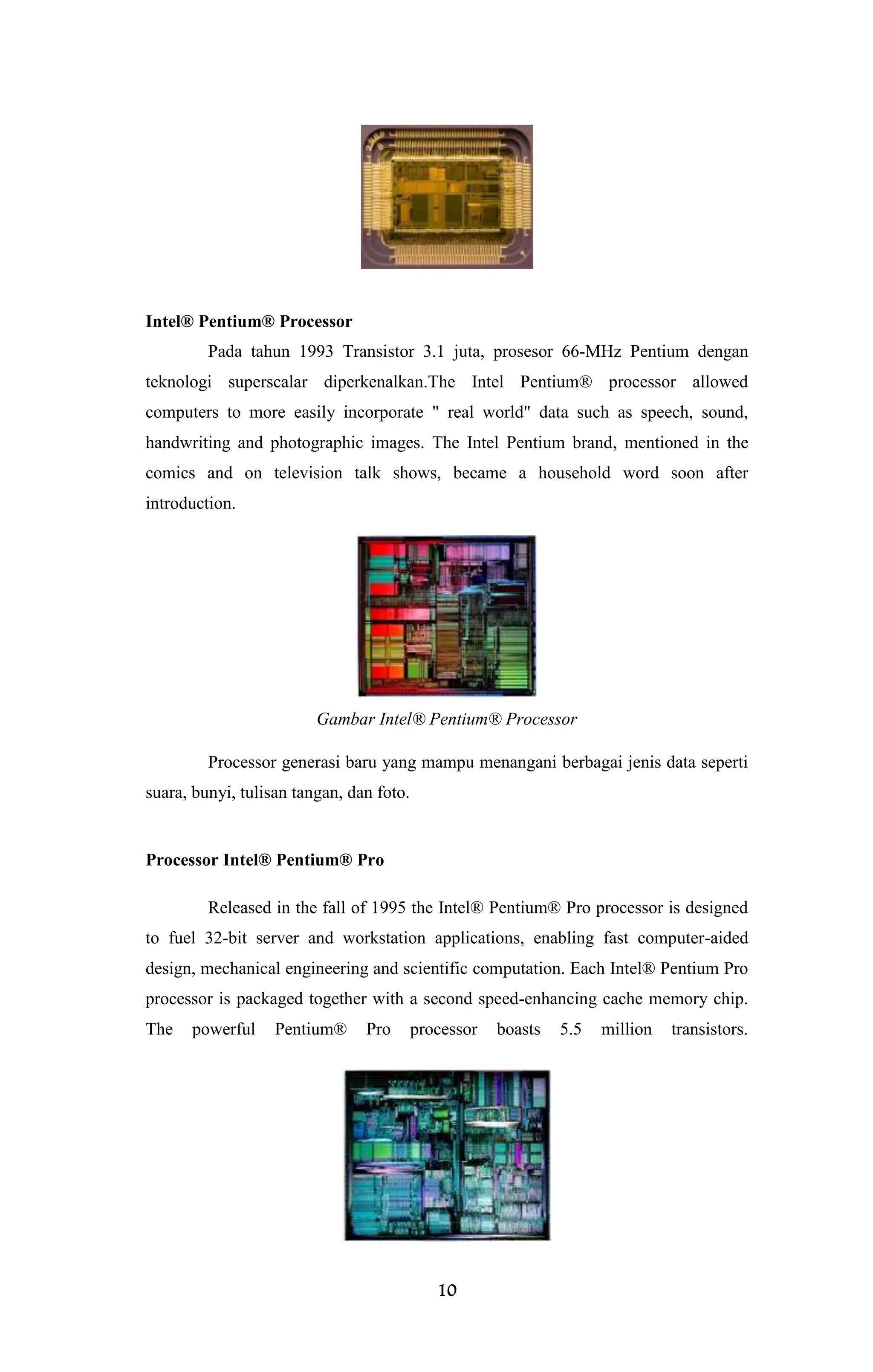 Sejarah dan pengertian mikroprosesor | DOCX
