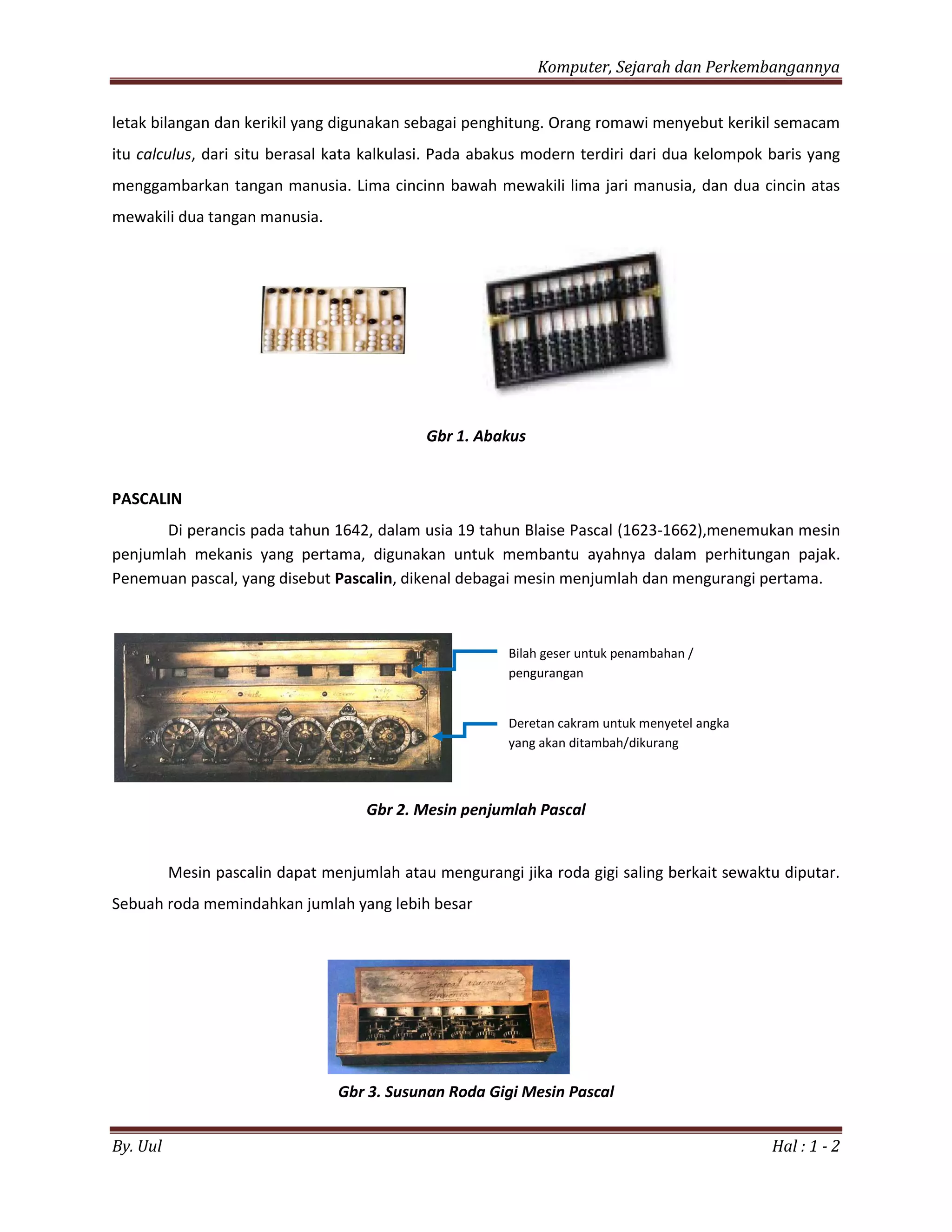 Sejarah dan perkembangan komputer | PDF