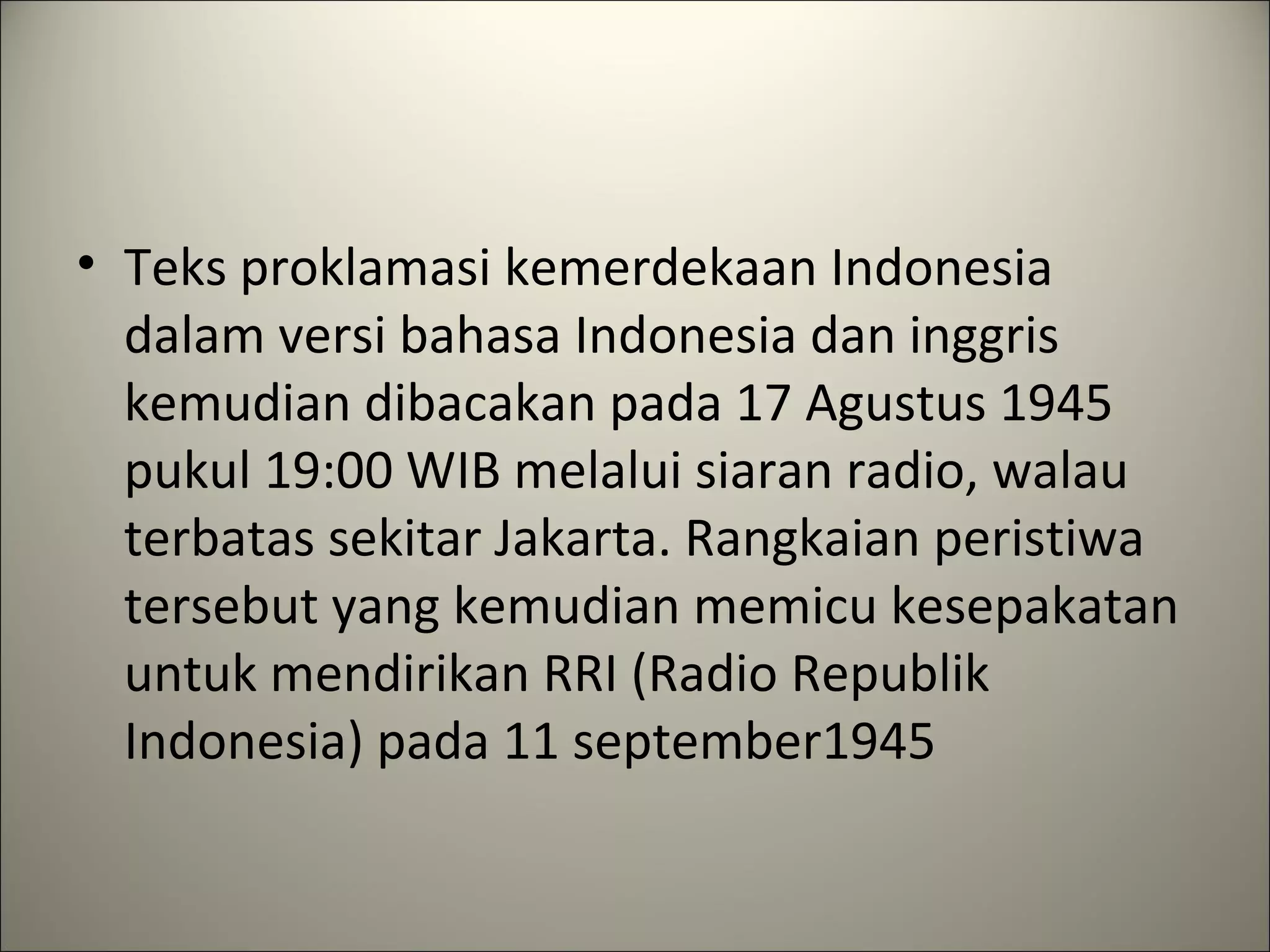 Sejarah dan perkembangan penyiaran | PPT